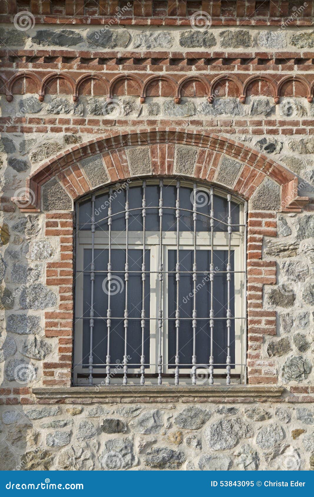 Window with bars stock image. Image of piedmont, stone - 53843095