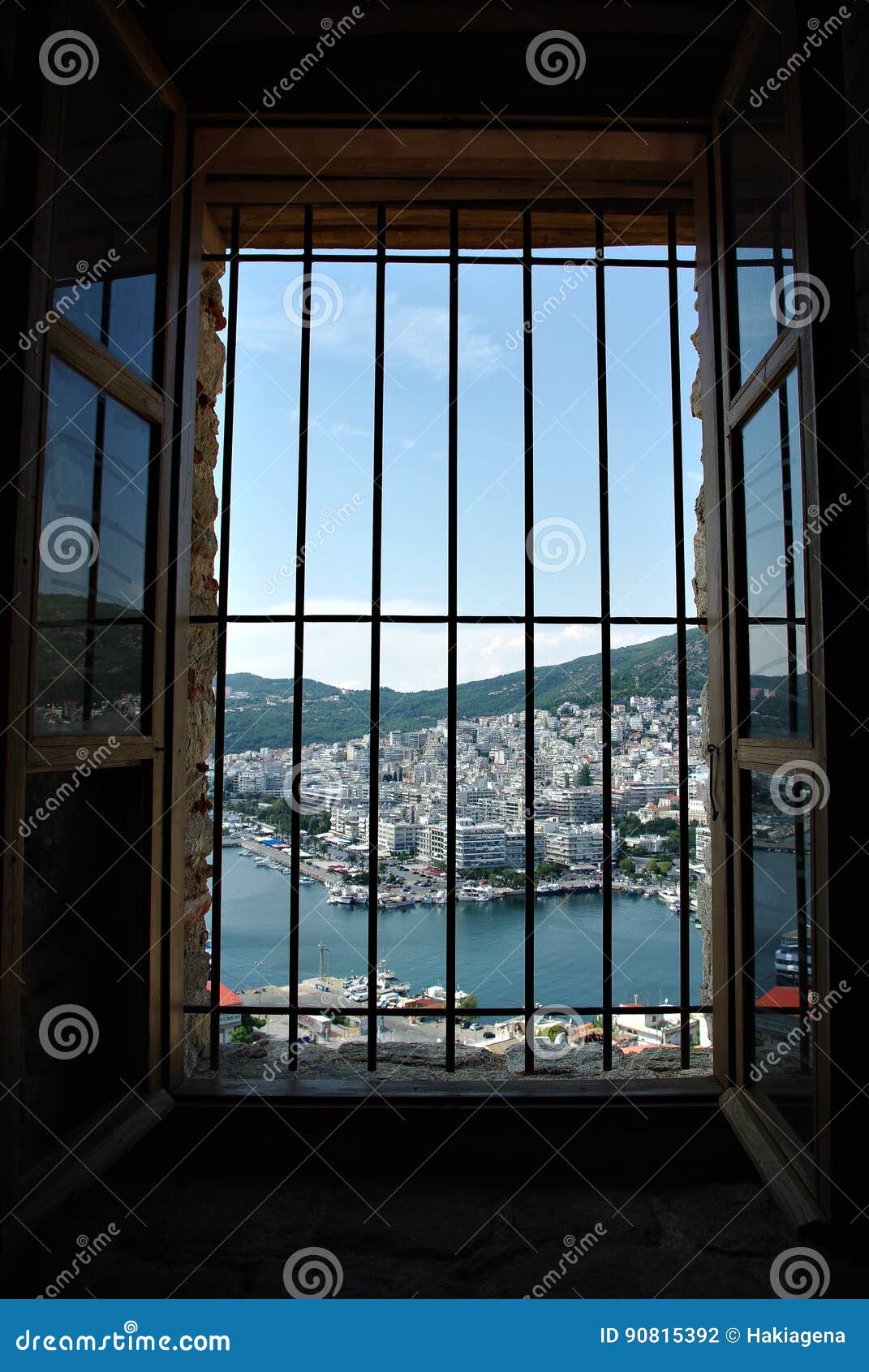 Through Window Bars stock photo. Image of cell, ancient - 90815392