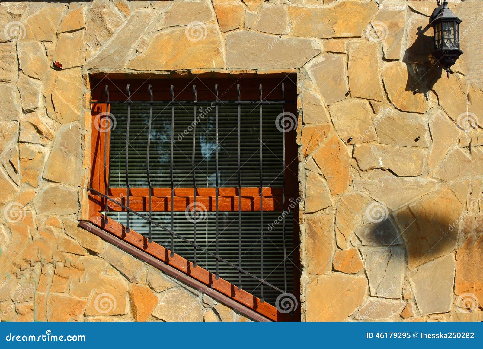 Window with bars stock image. Image of frame, plastic - 46179295