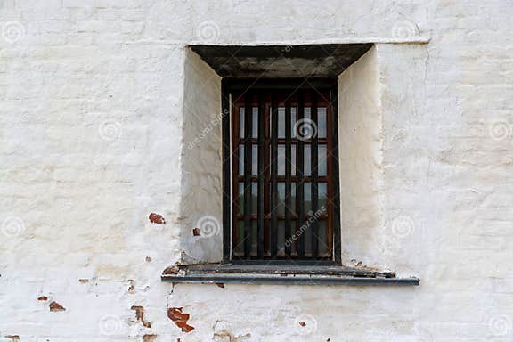 Window with Bars in an Old Medieval Castle. Stock Photo - Image of ...