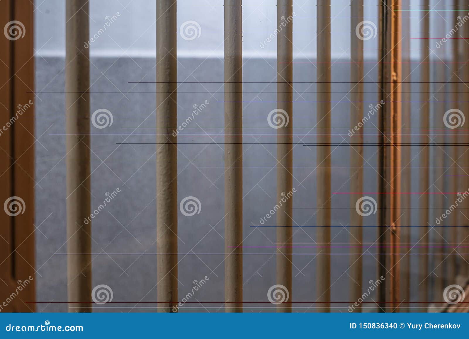 Bars on the Window in the Prison Stock Photo - Image of penitentiary ...
