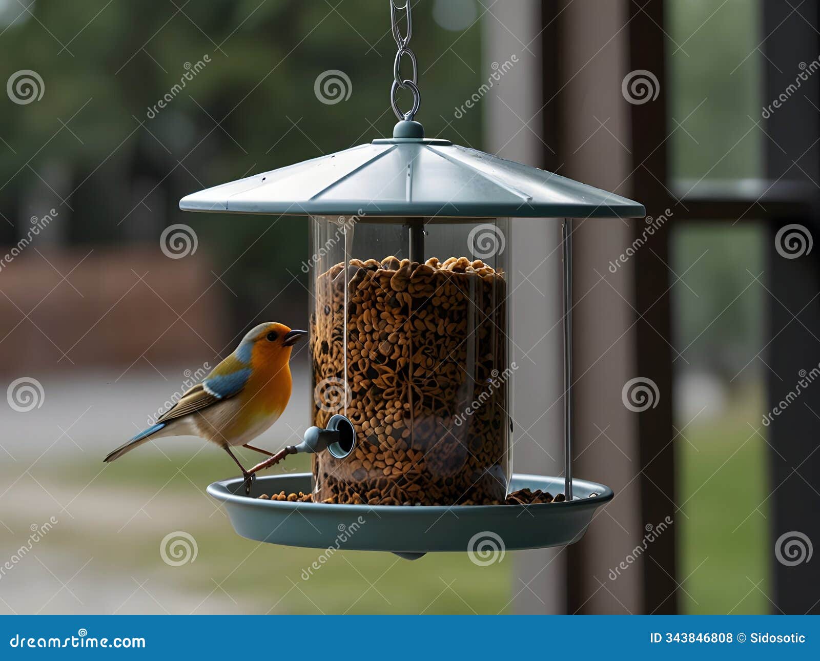 Birdwatching Setup With Feeder Royalty-Free Stock Photo | CartoonDealer ...