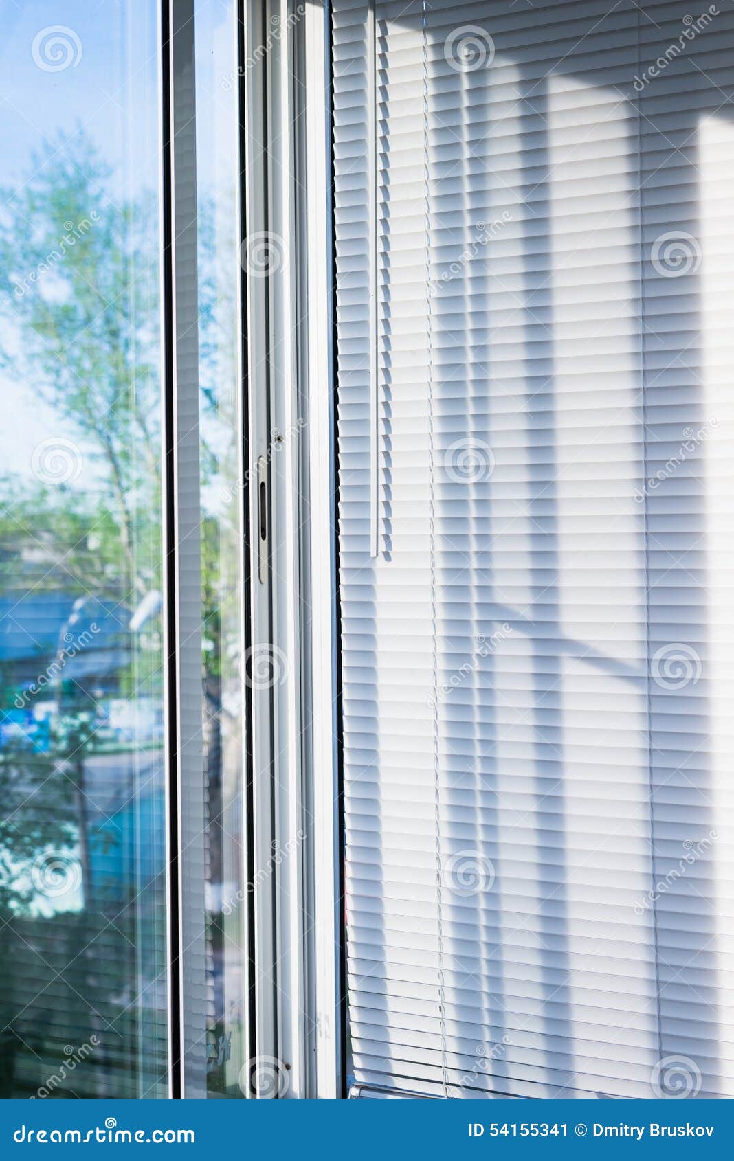 Window blinds stock image. Image of abstract, plastic - 54155341