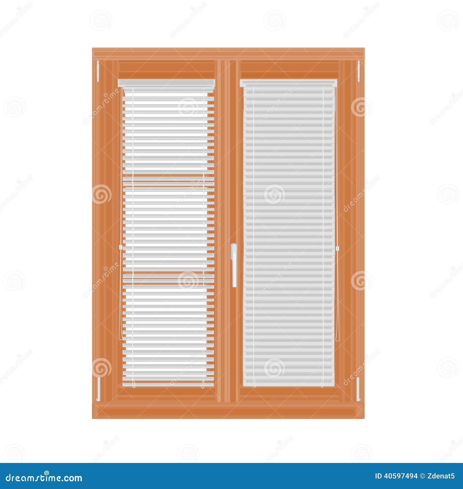 Window and blinds vector stock vector. Illustration of inside - 40597494