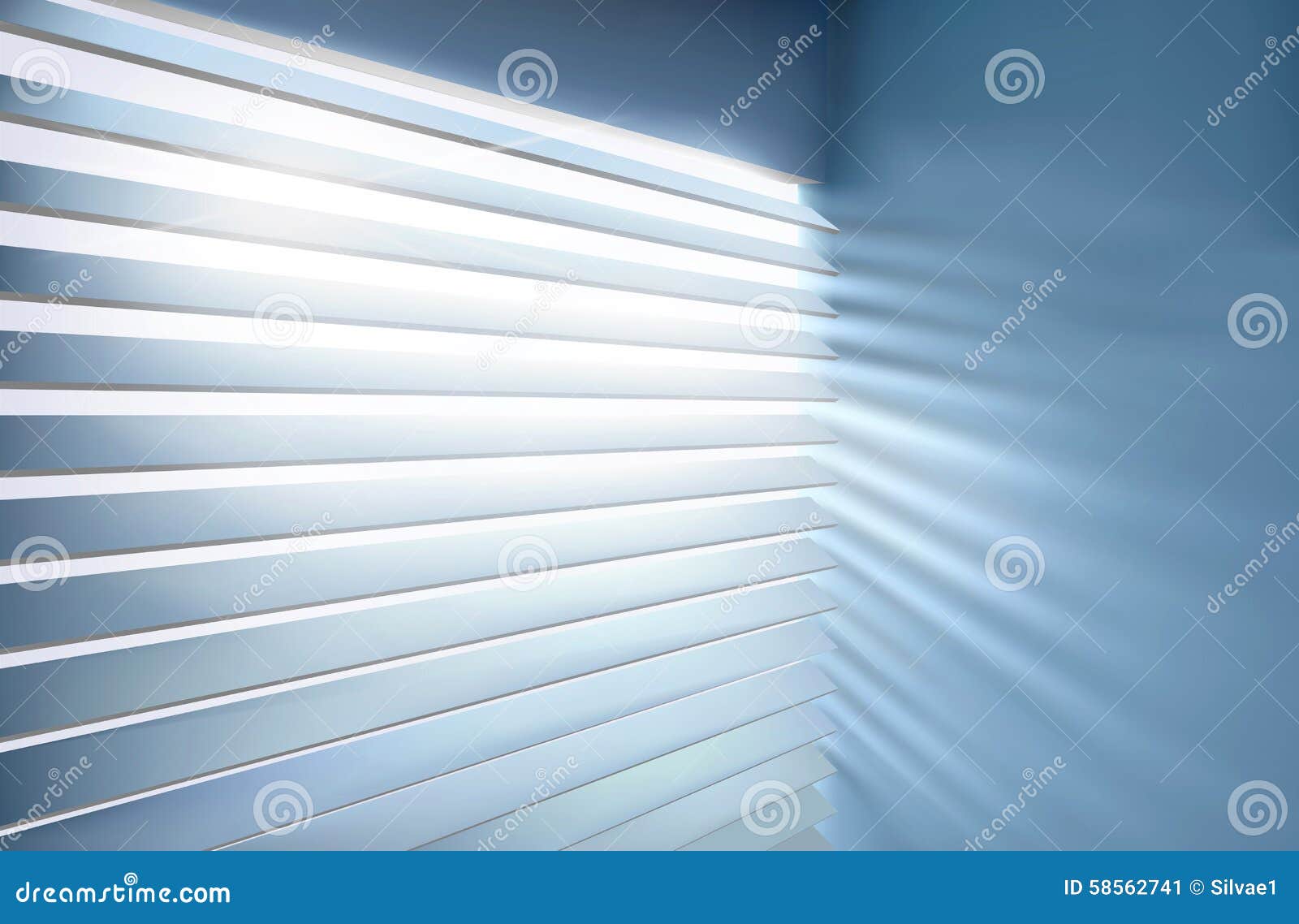 Window with Blinds. Vector Illustration. Stock Vector - Illustration of ...