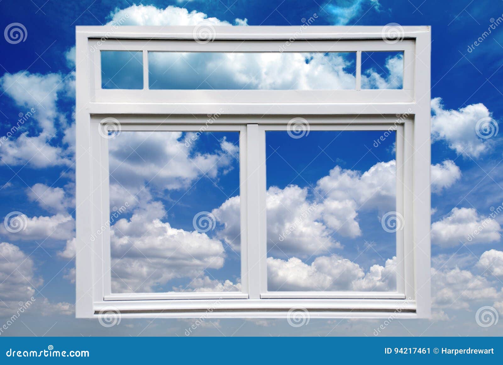 Window and Blue Sky stock image. Image of sunny, bright - 94217461