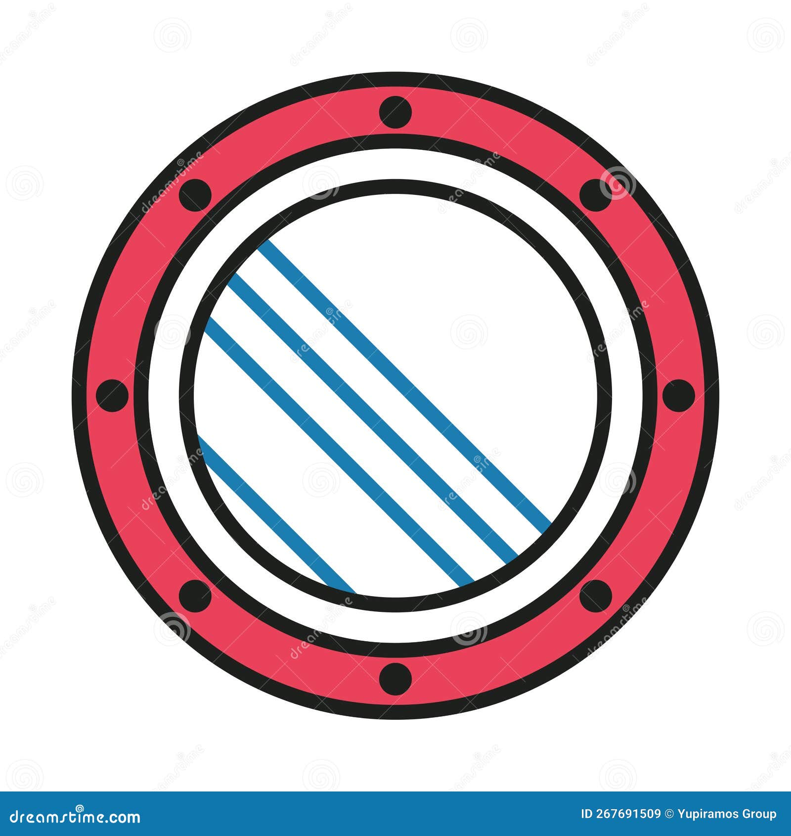 Window of boat nautical stock vector. Illustration of marine - 267691509