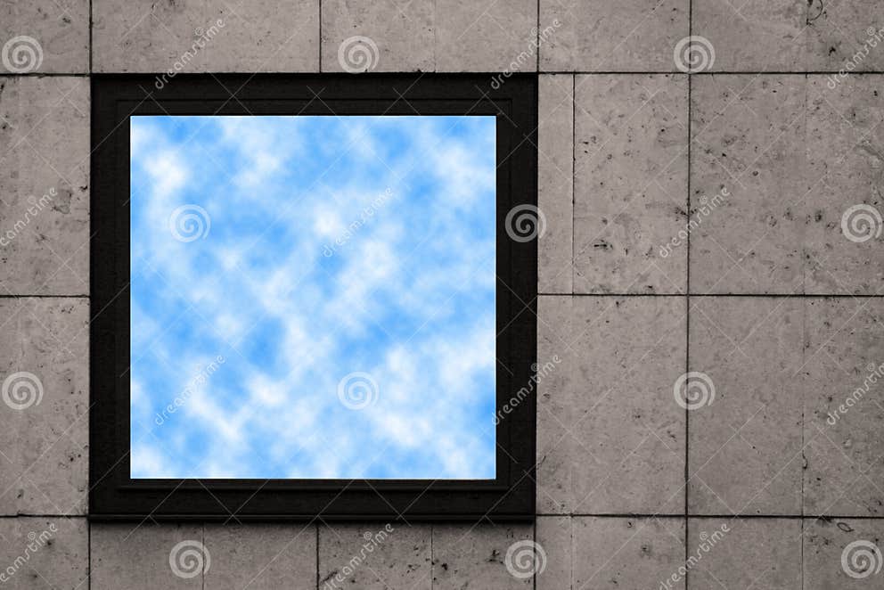 Window border stock image. Image of edges, clouds, frame - 12944479