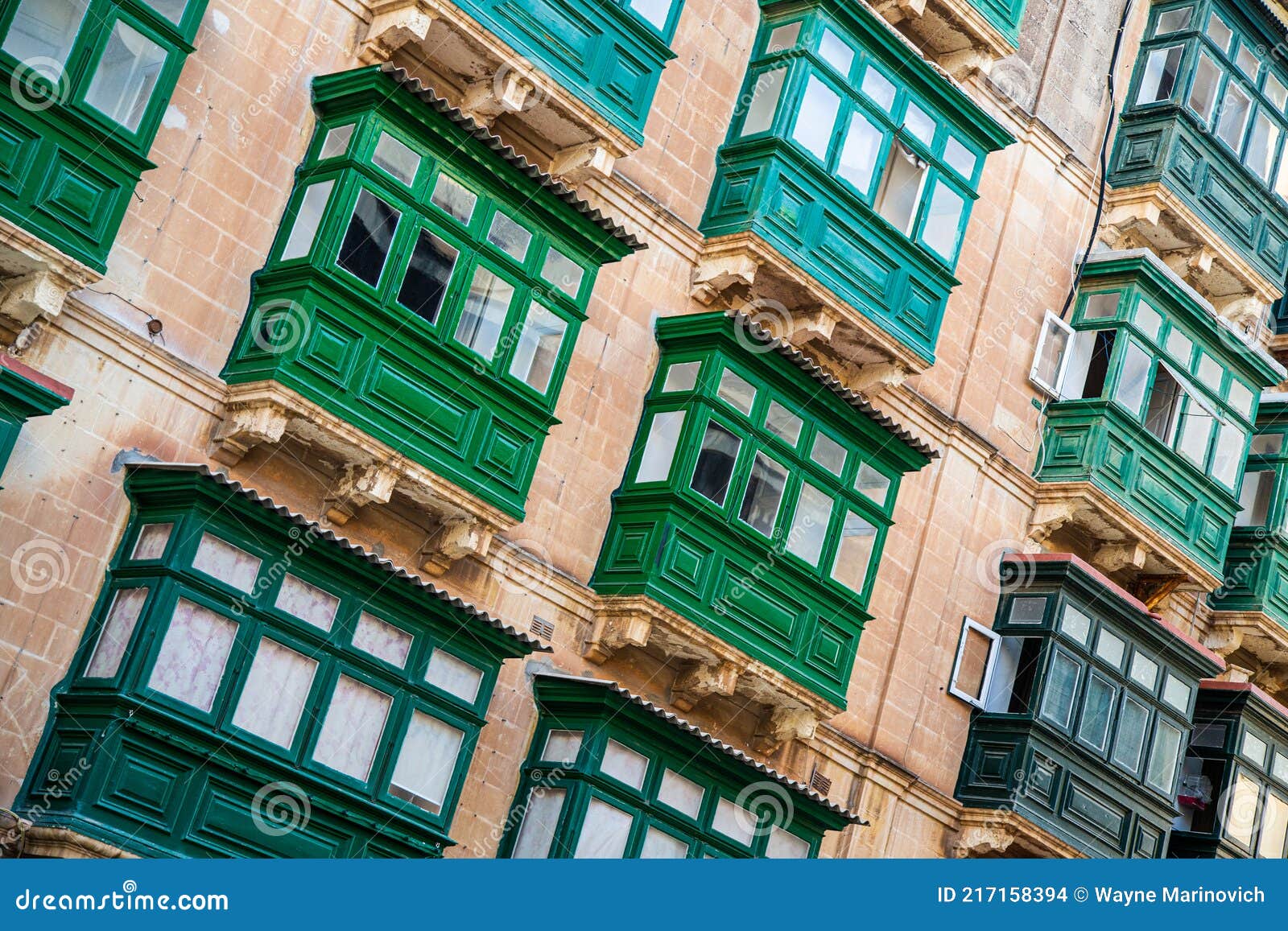 Window Boxes in the Old City of Valetta Stock Photo - Image of boxes ...