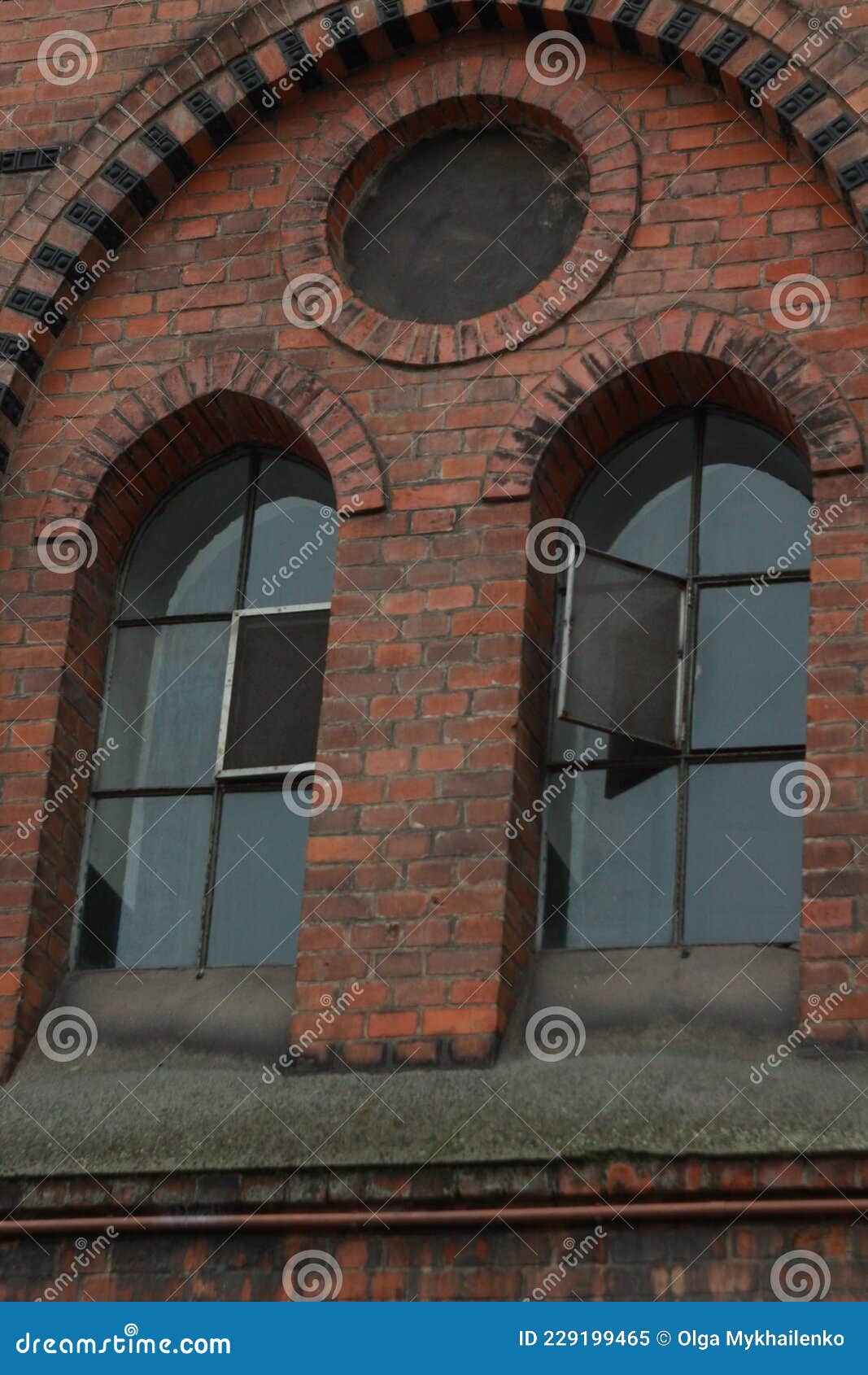Window in the brick house stock image. Image of facade - 229199465