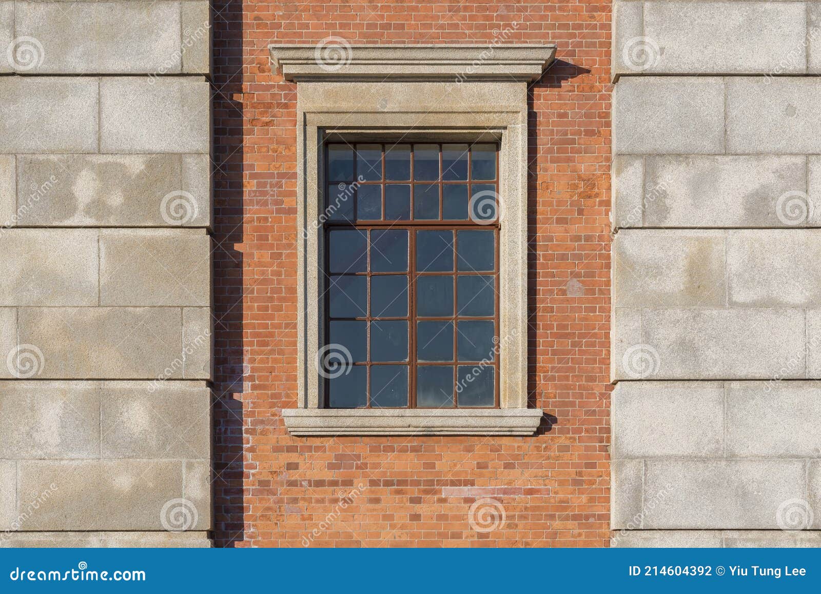Window on brick wall stock photo. Image of classical - 214604392