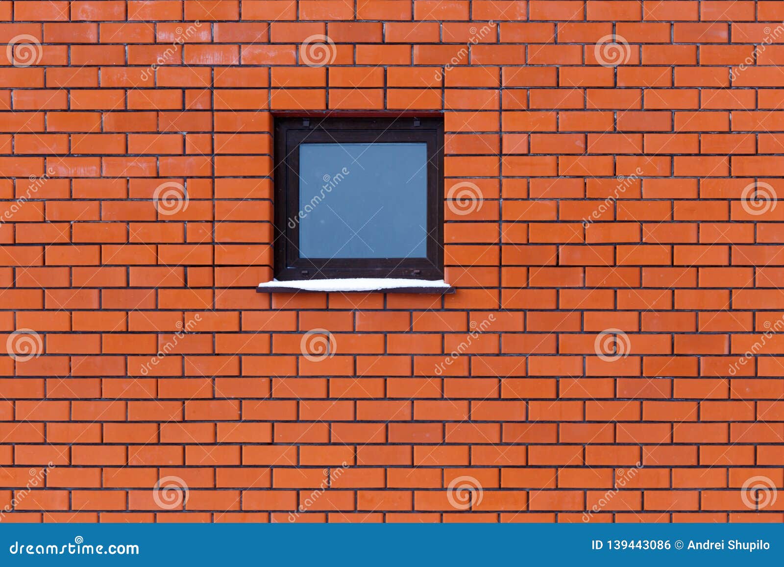 Window on a Brick Wall in the House Stock Photo - Image of building ...