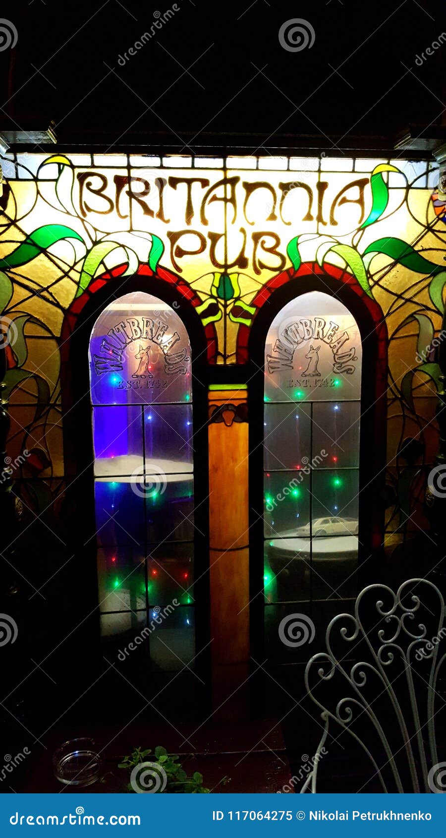 The Window of the British Pub Editorial Image - Image of window ...