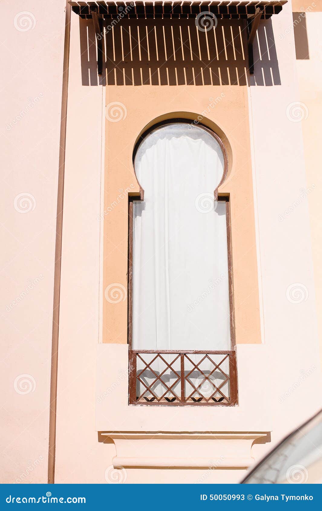 Window on the Building in Arabic Style Stock Image - Image of castle ...