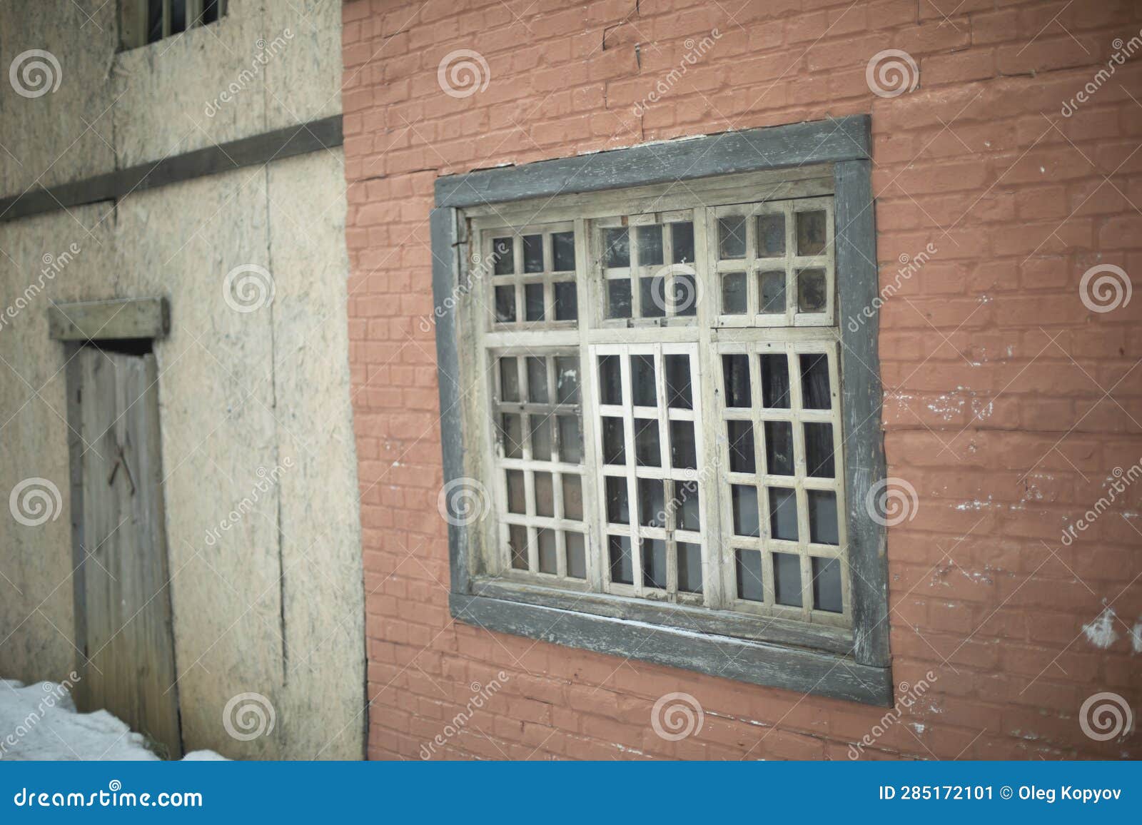 Window in Building. Window Opening in Wall Stock Image - Image of house ...
