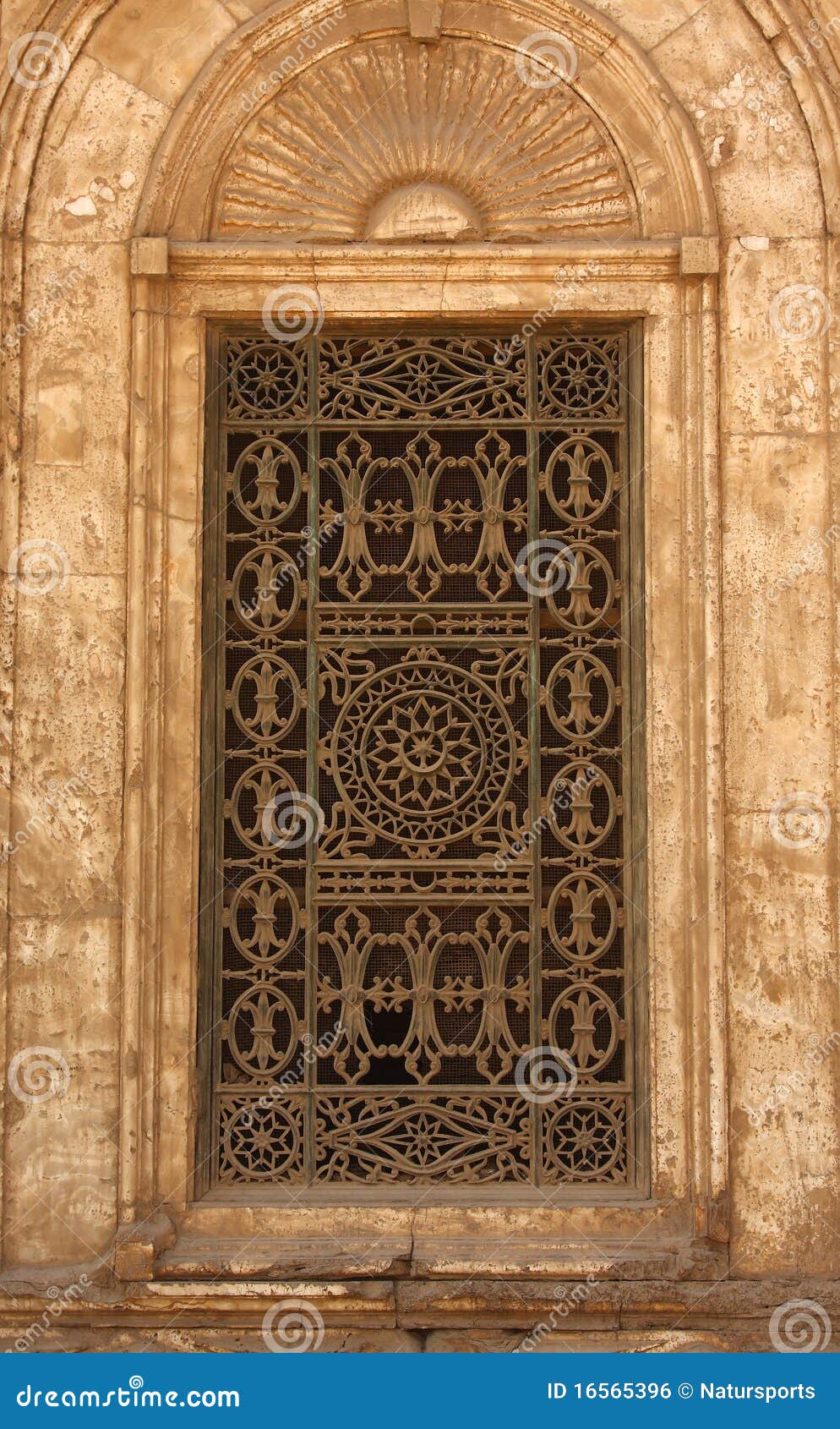 Window of Cairo Mosque stock photo. Image of arabia, islam - 16565396
