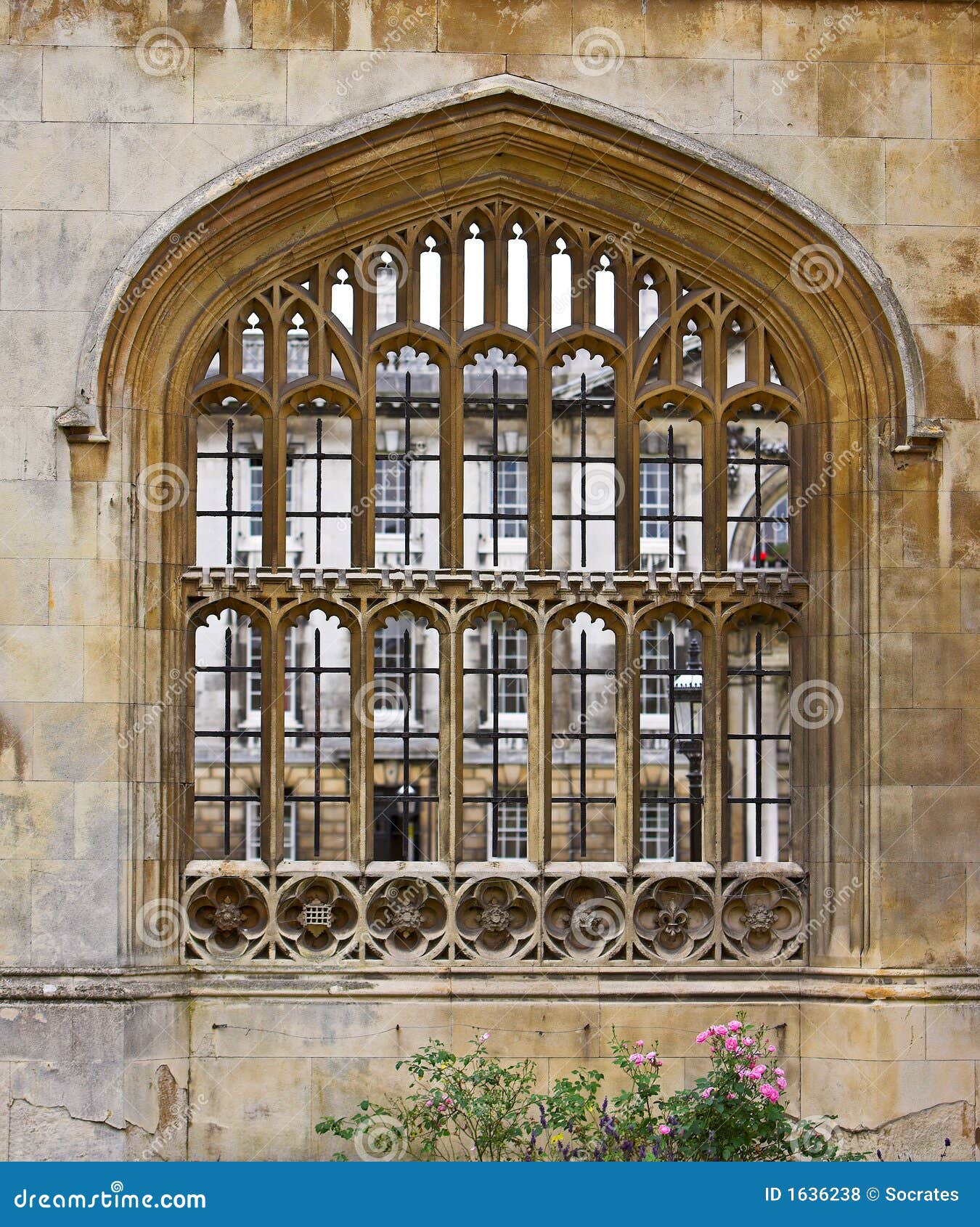 Window at Cambridge University Stock Photo - Image of educated ...
