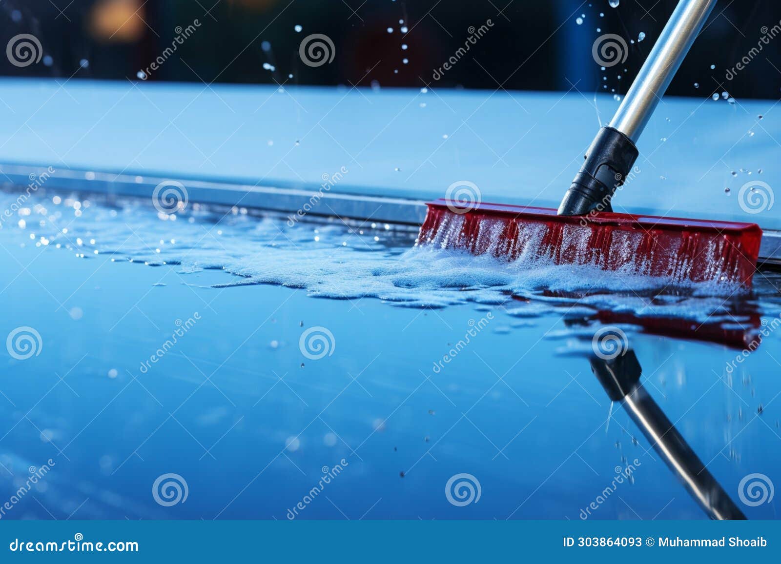 Window Care Rubber Squeegee Efficiently Clears Soaped Window, Cleaning ...