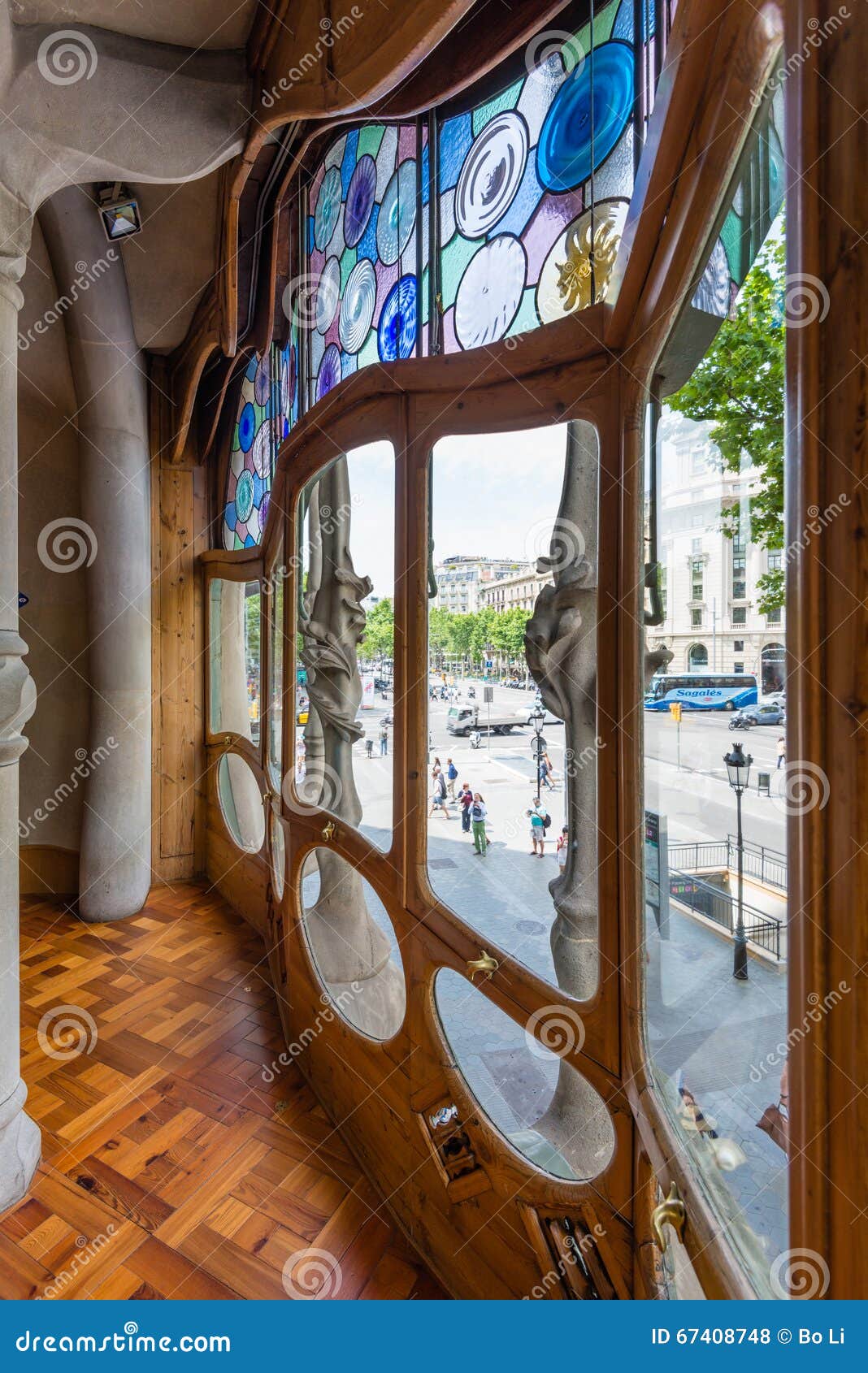 Window of Casa Batllo editorial stock photo. Image of culture - 67408748