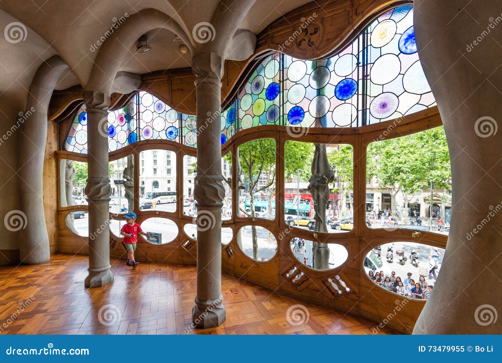 Window of Casa Batllo editorial image. Image of europe - 73479955