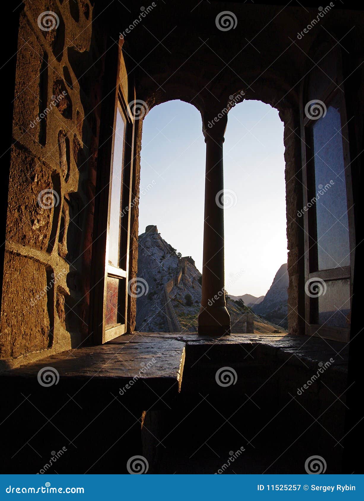 Window in the castle. stock image. Image of citadel, archaeology - 11525257