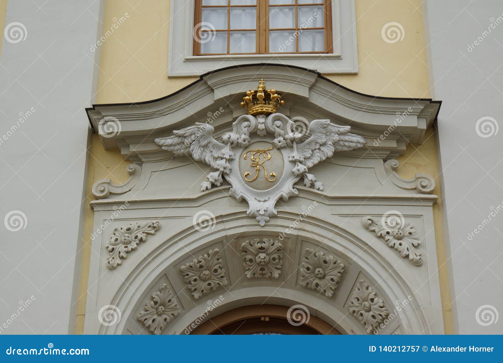 Window of Castle Baroque Style Stock Image - Image of classic ...