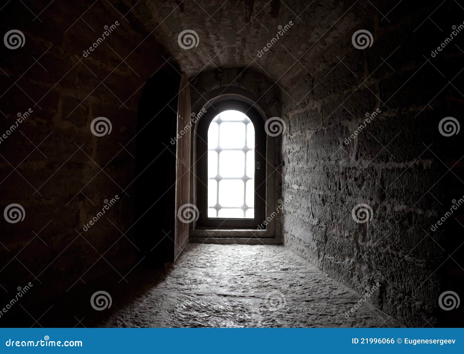 Window in the castle wall stock photo. Image of aperture - 21996066