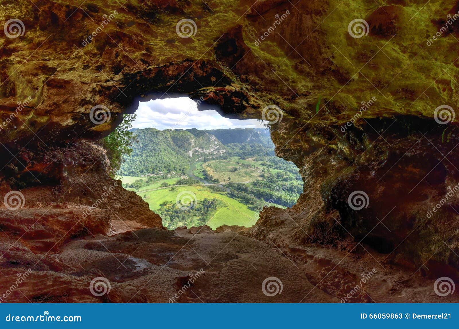 Window Cave, Cueva Ventana, Caribbean, Puerto Rico Stock Image ...