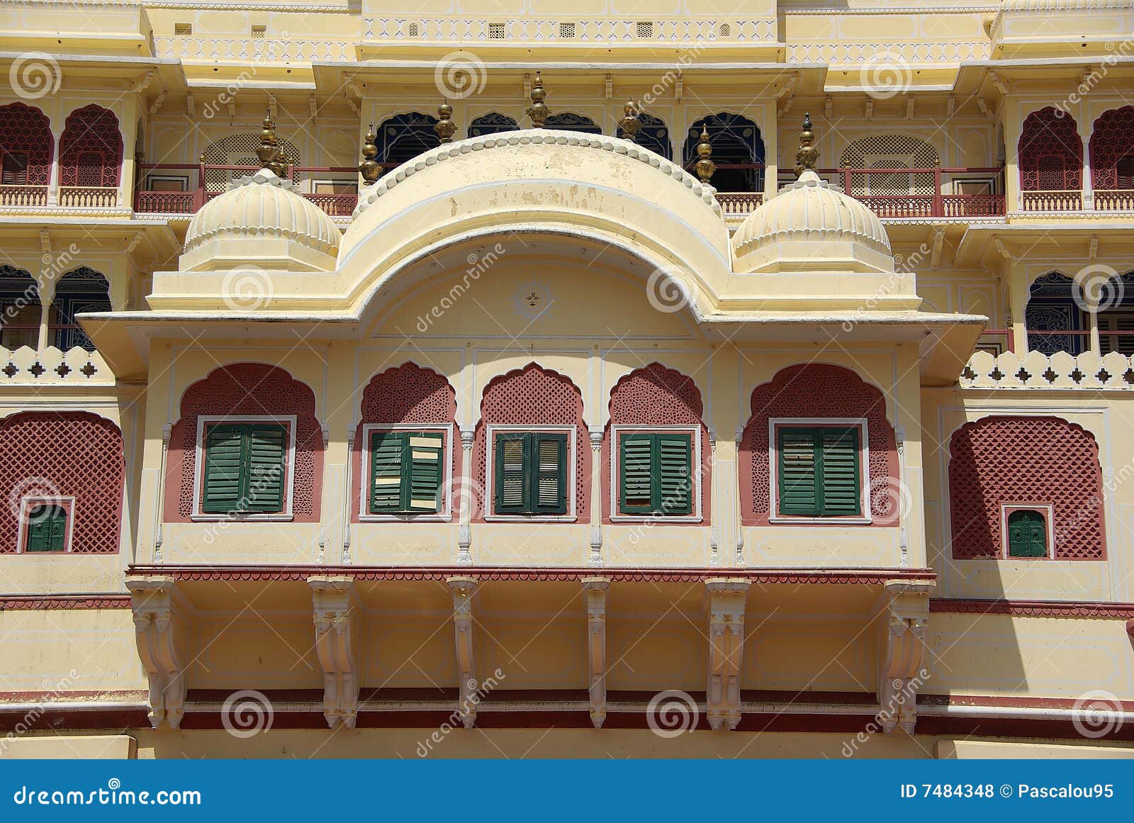 Window in City Palace of Jaipur, Rajasthan Stock Photo - Image of ...