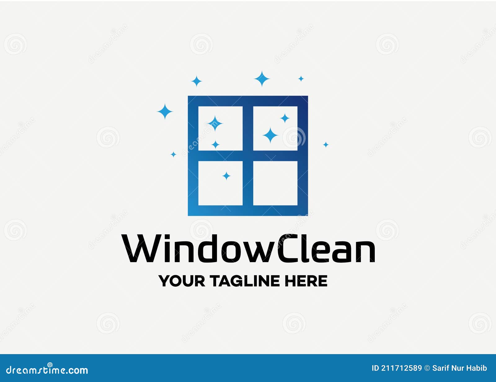 Window Clean Logo Design Template Stock Vector - Illustration of glass ...