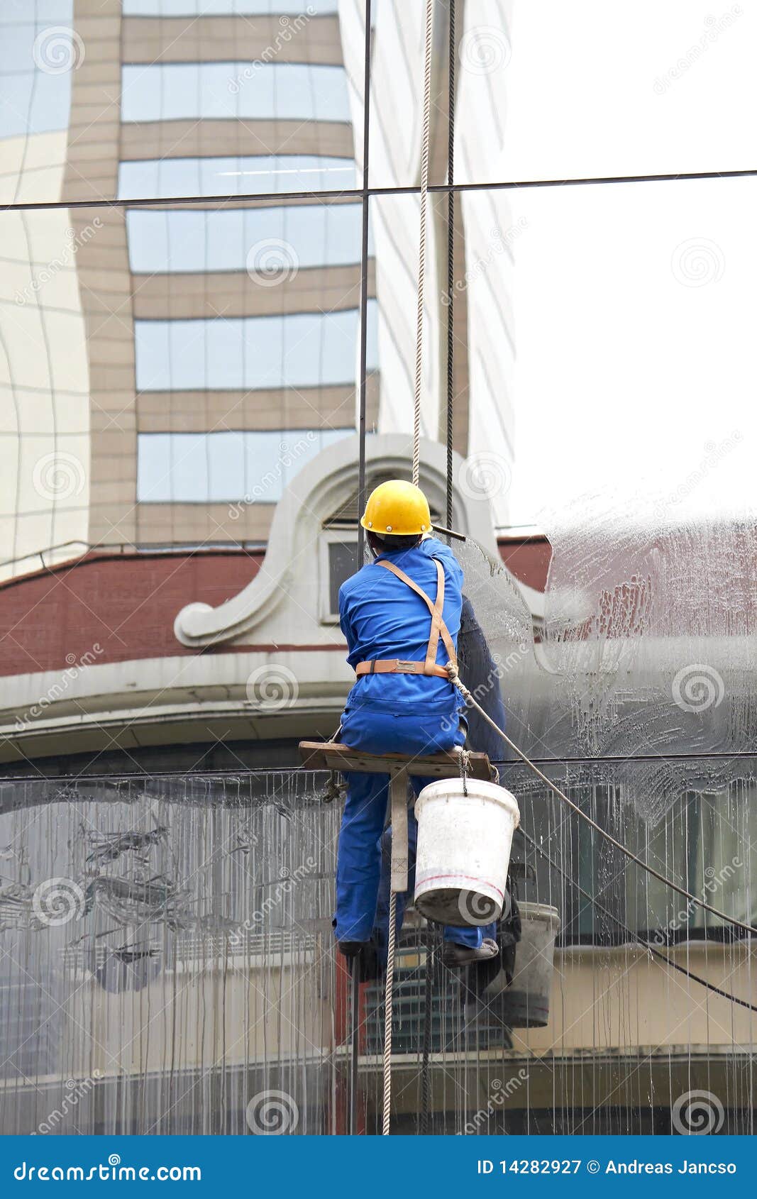 Window Cleaner stock image. Image of reflect, worker - 14282927