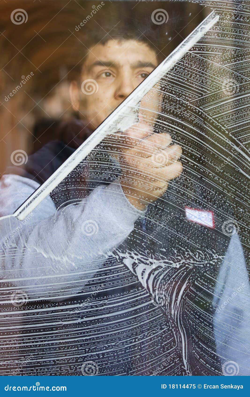 Window cleaner stock image. Image of place, worker, clothes - 18114475