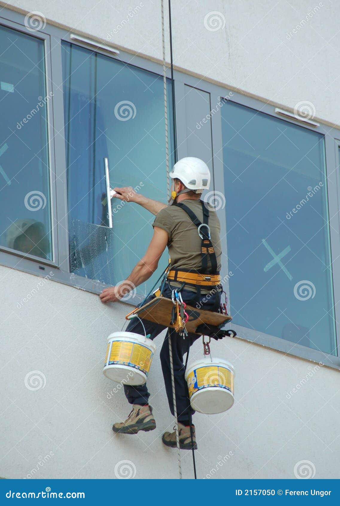 Window cleaner stock photo. Image of worker, hang, washer - 2157050