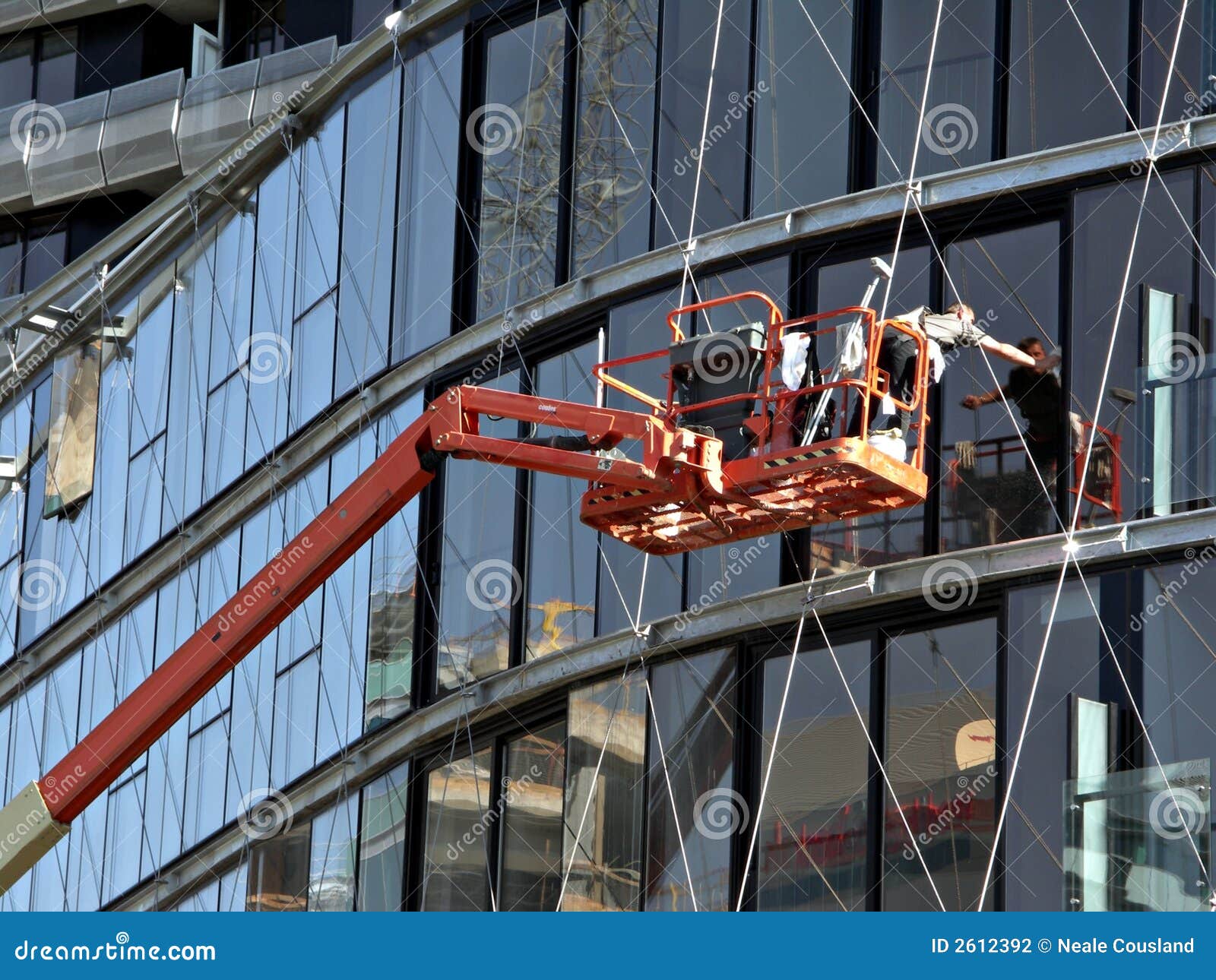 Window Cleaner stock photo. Image of cherrypicker, reach - 2612392