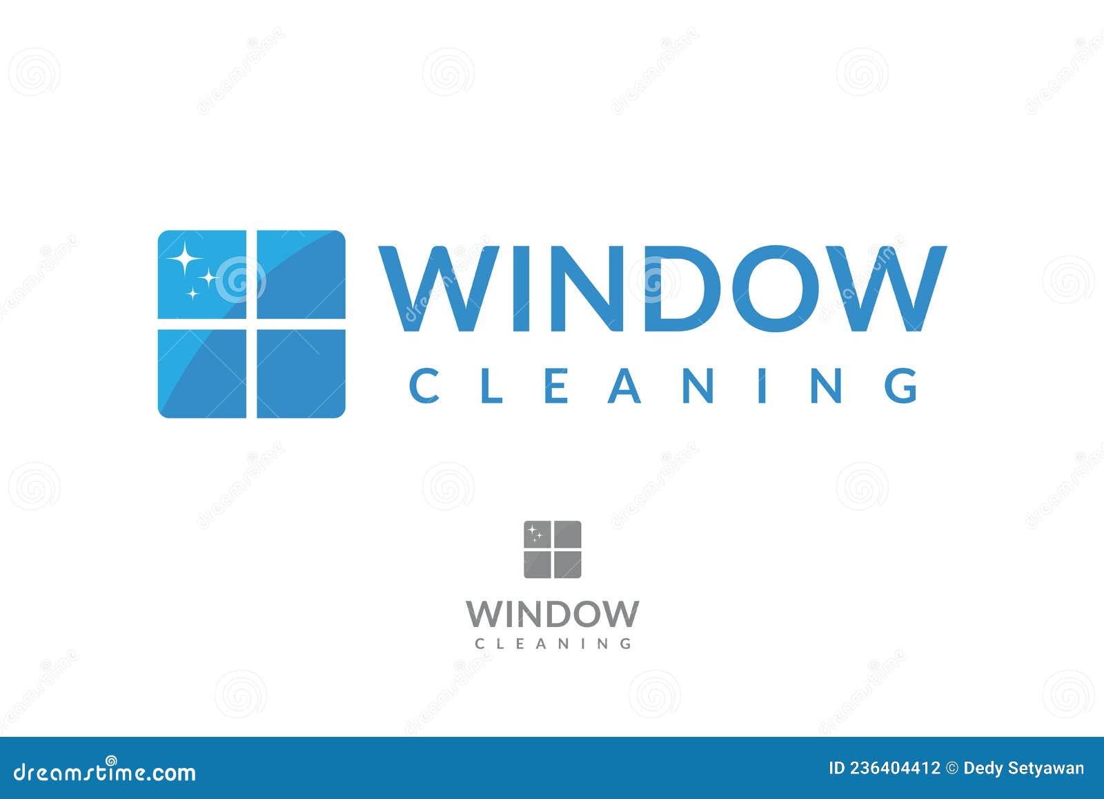 Window cleaner logo design stock vector. Illustration of home - 236404412
