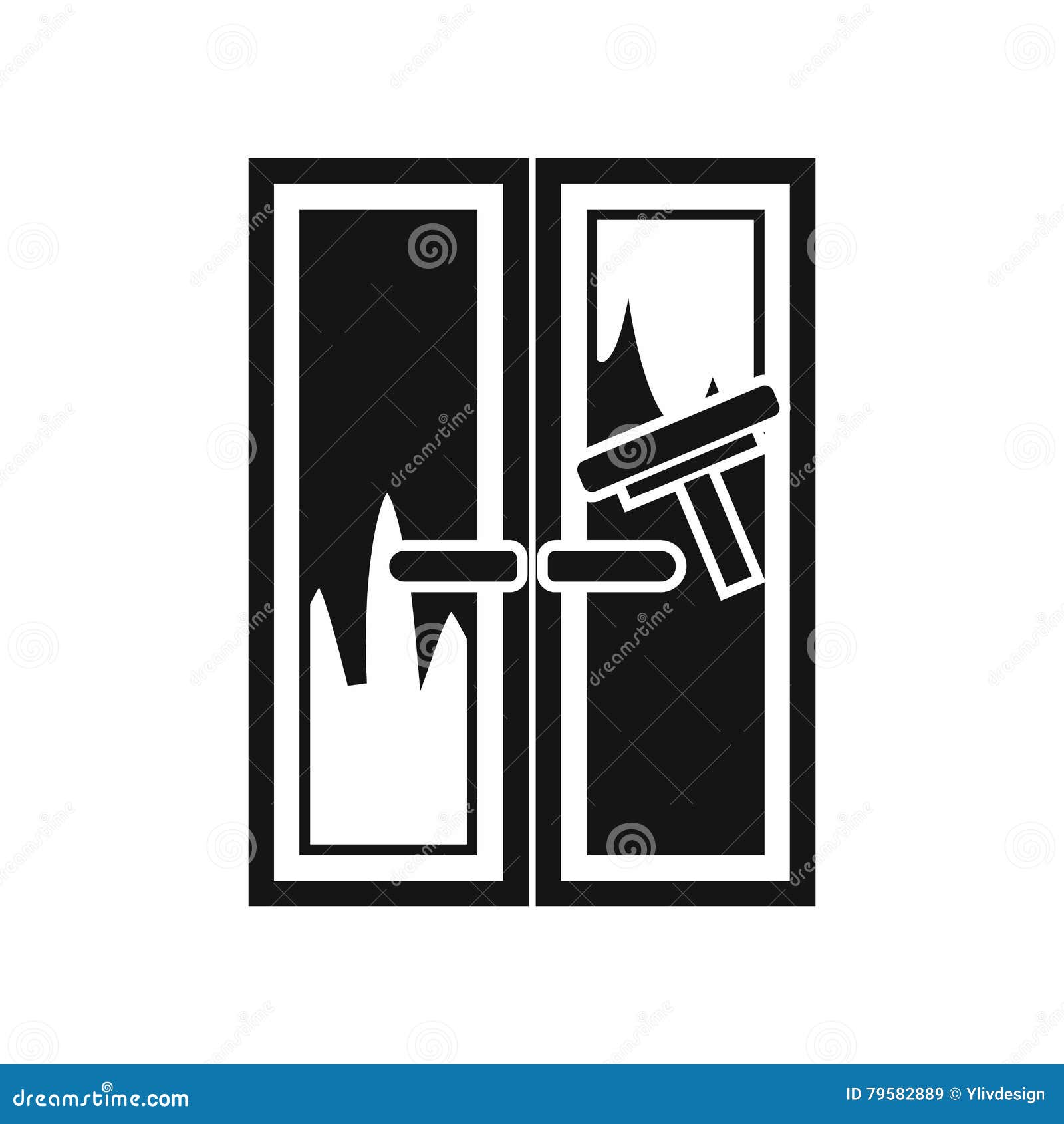 Window Cleaning Icon, Simple Style Stock Vector - Illustration of ...