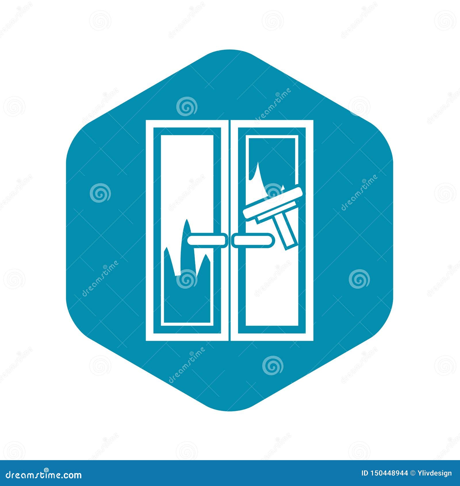 Window Cleaning Icon, Simple Style Stock Vector - Illustration of ...
