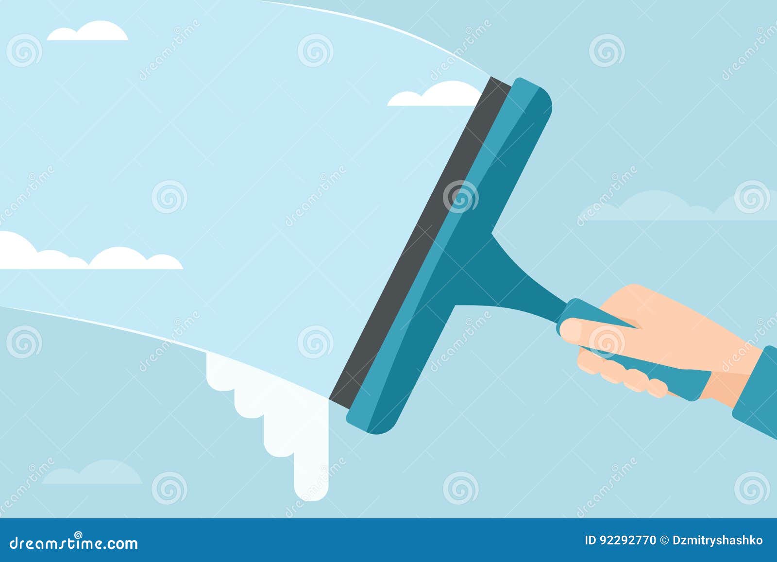 Window cleaning image stock vector. Illustration of clear - 92292770