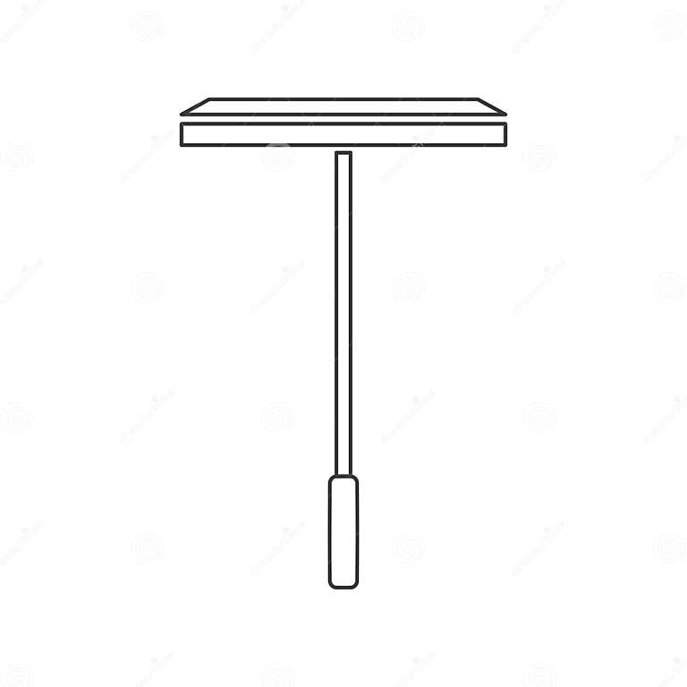 Window Cleaning Squeegee Icon Vector Stock Vector - Illustration of ...