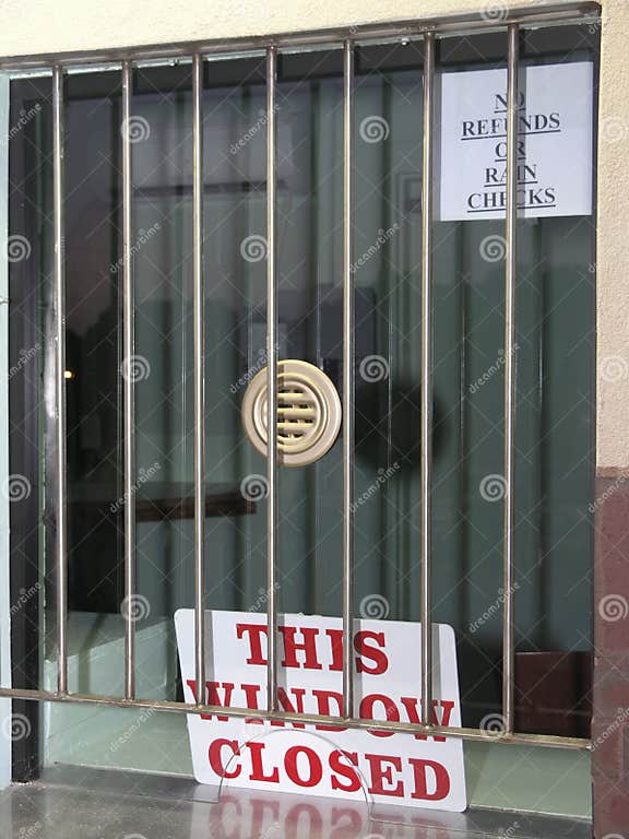 This Window Closed sign stock image. Image of entrance - 3235385