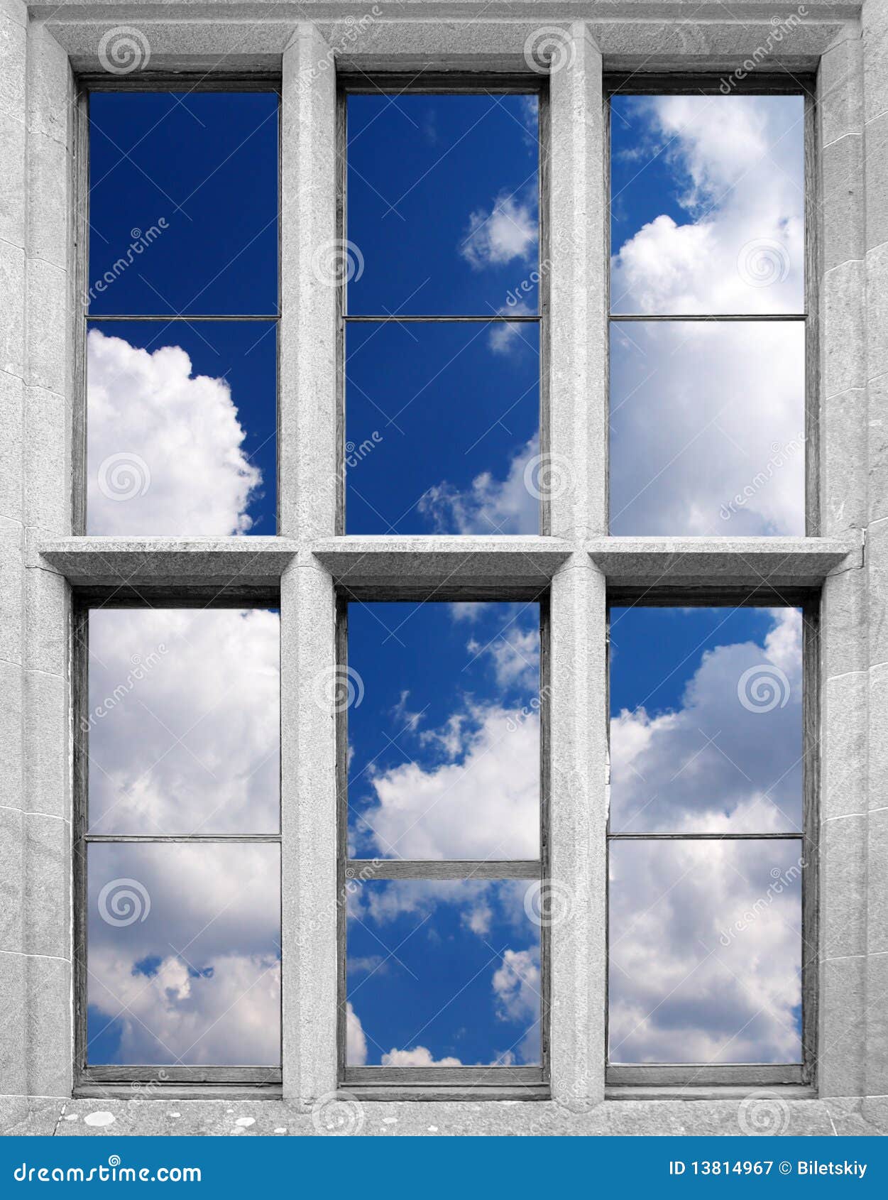 Window with cloud stock image. Image of freedom, doorway - 13814967