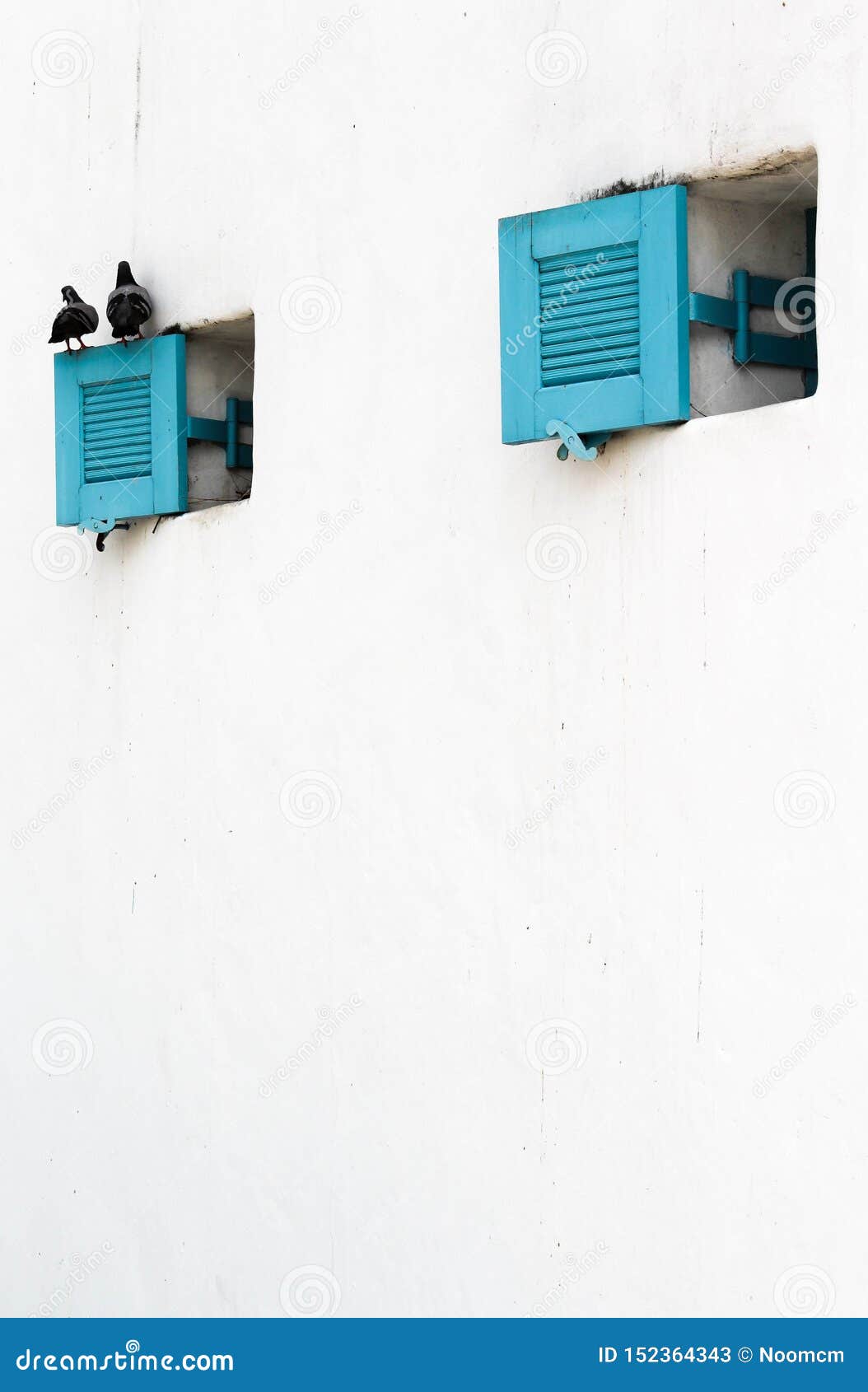 Window on concrete wall stock image. Image of architecture - 152364343
