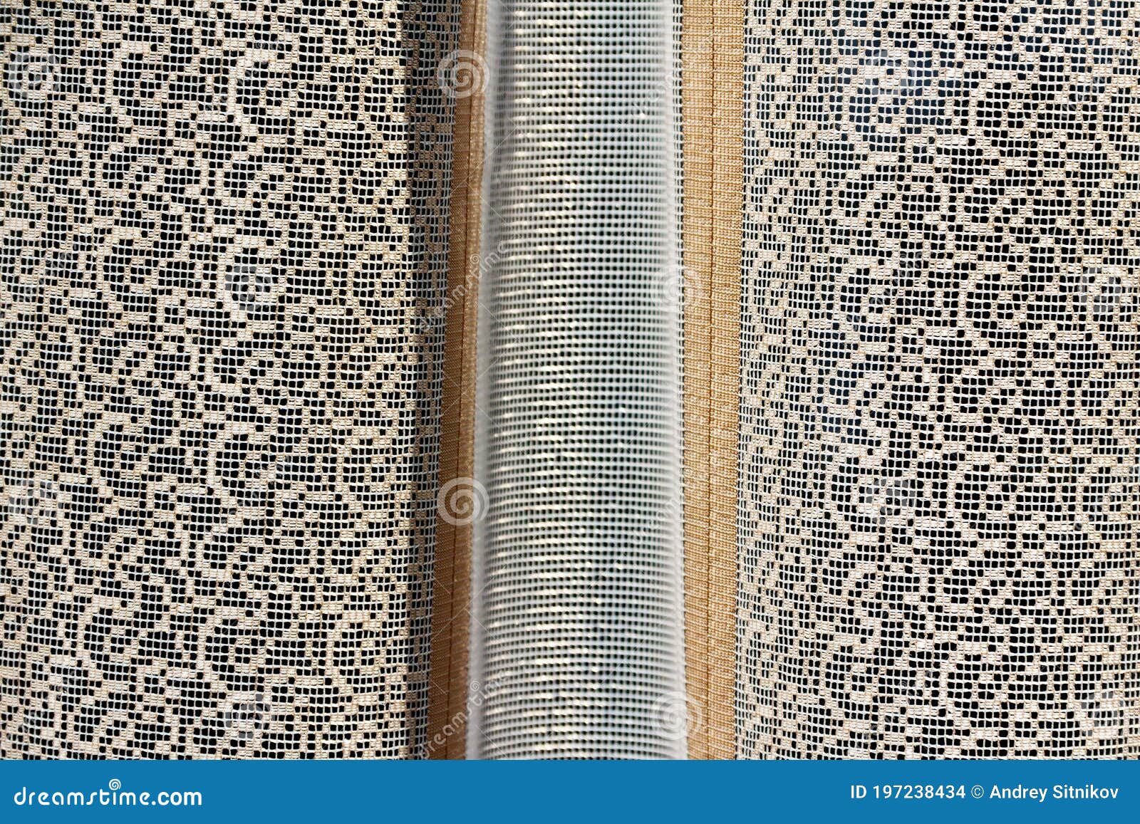Window Curtain Fabric Texture Stock Photo - Image of background, white ...