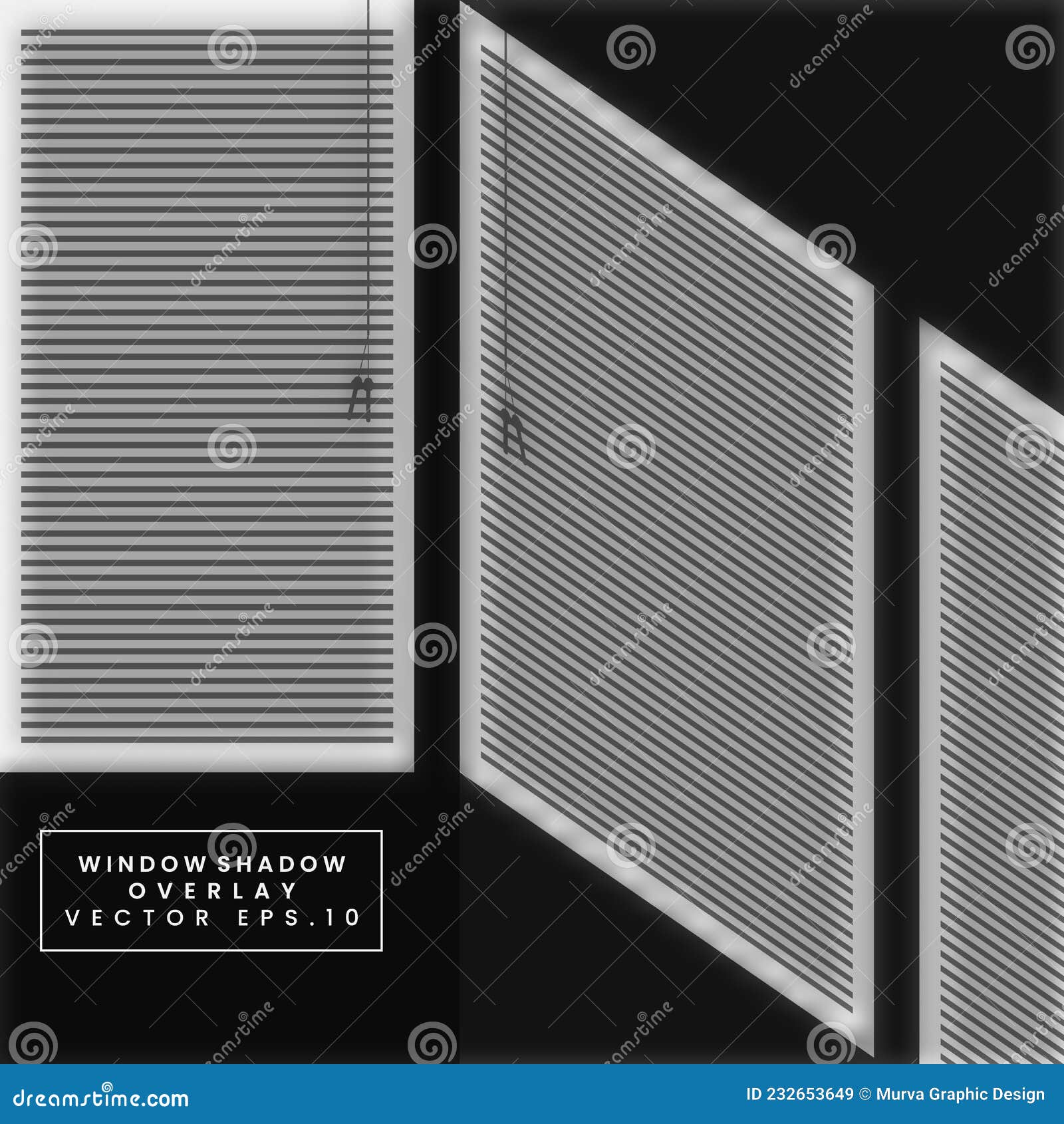 Vector Illustration of Realistic Roller Shutters Light and Shadow ...