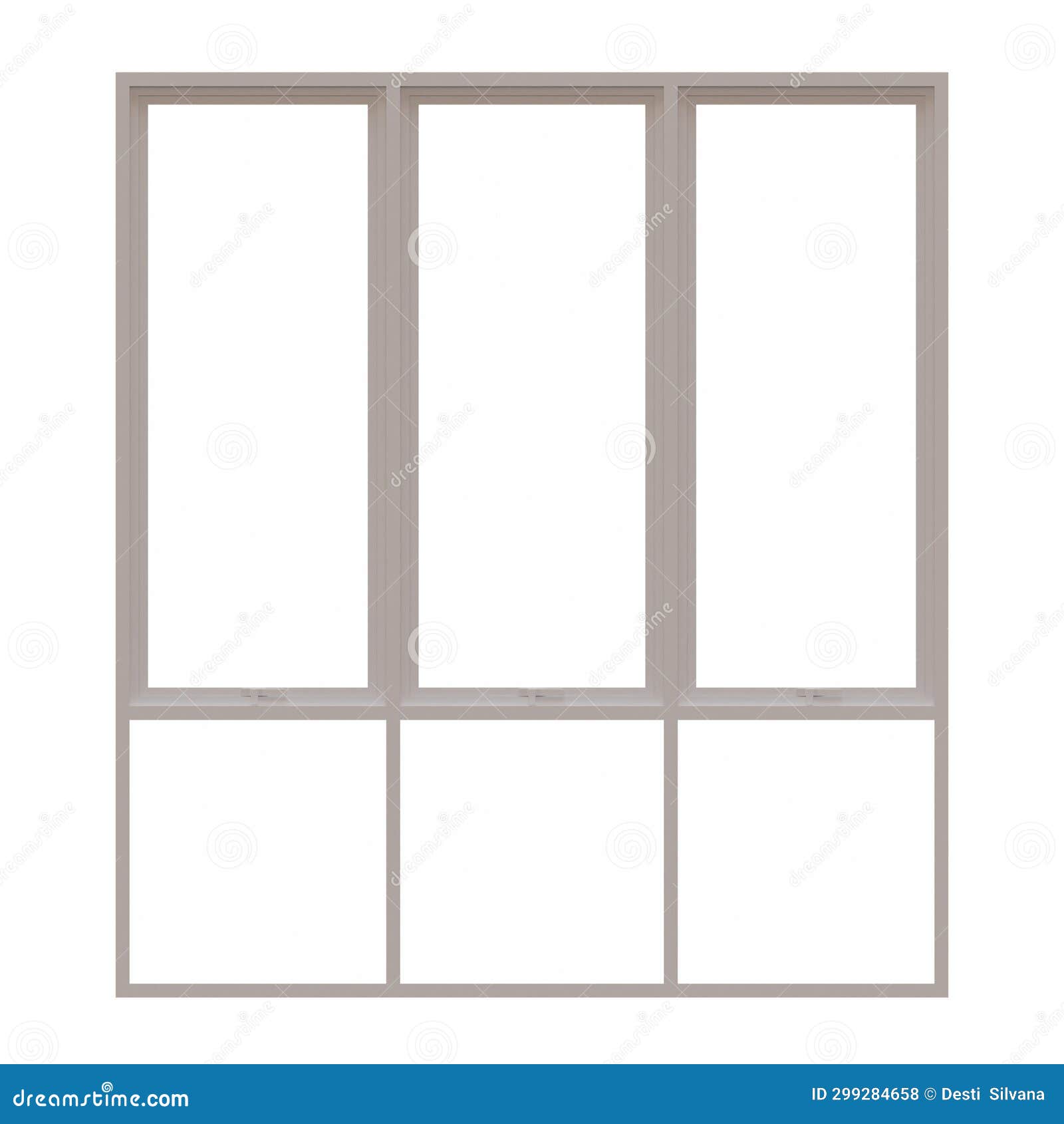Window 3d Render Design Element Stock Illustration - Illustration of ...