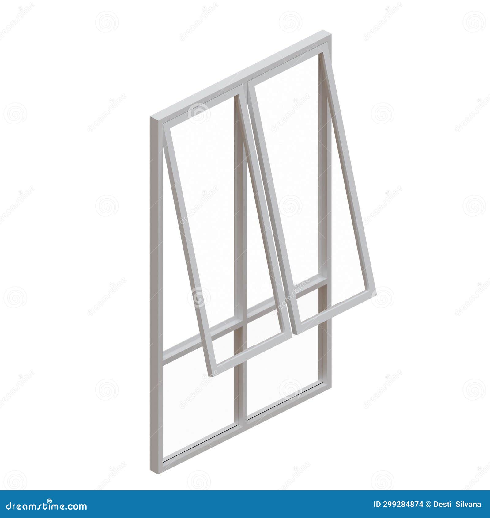 Window 3d Render Design Element Stock Illustration - Illustration of ...