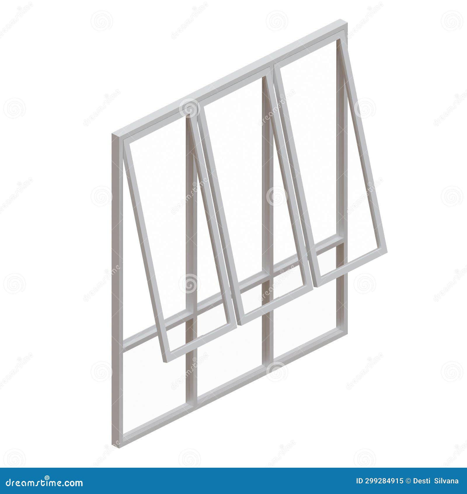 Window 3d Render Design Element Stock Illustration - Illustration of ...