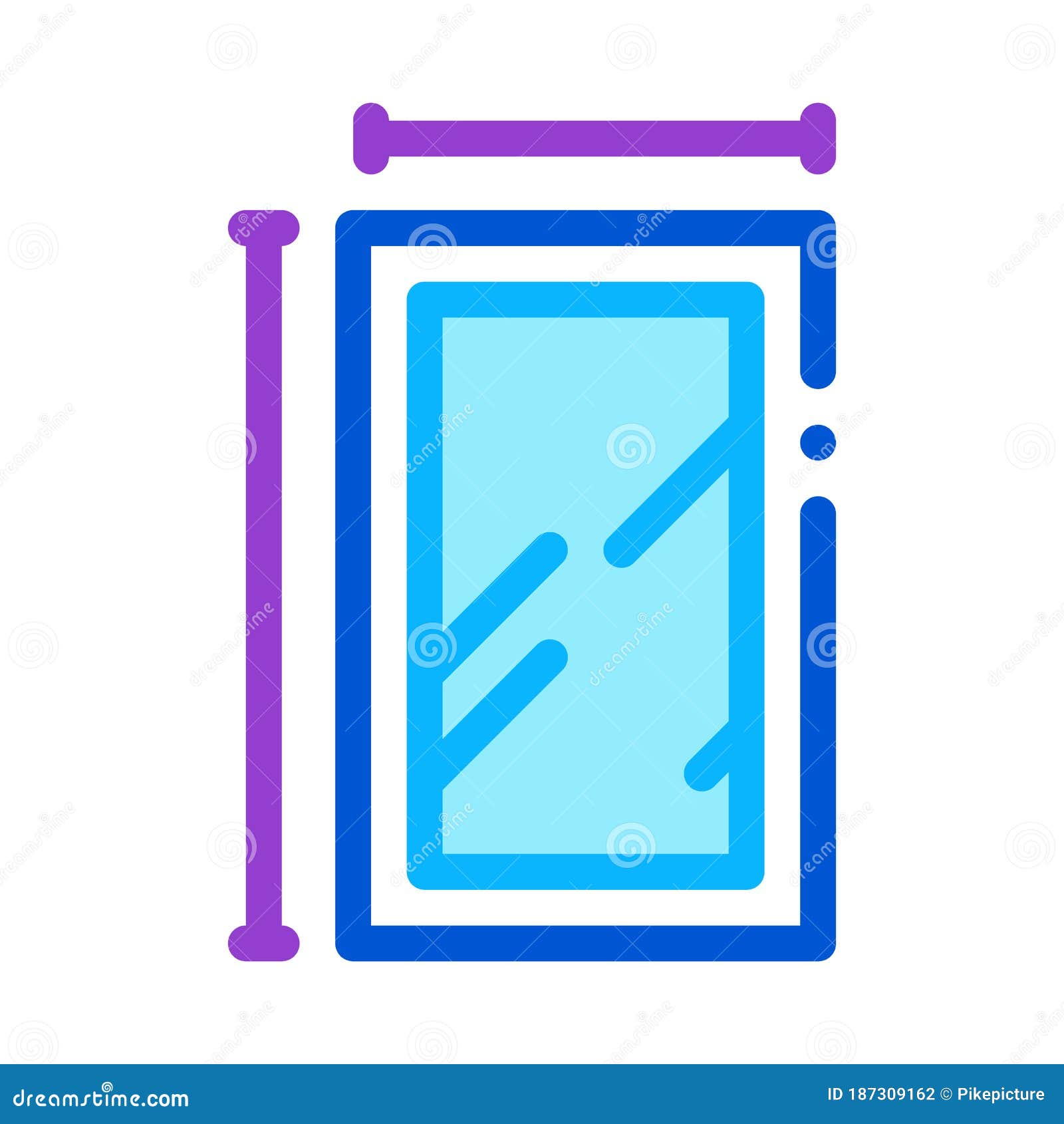 Dimensions Icon From Geometry Collection. Vector Illustration ...