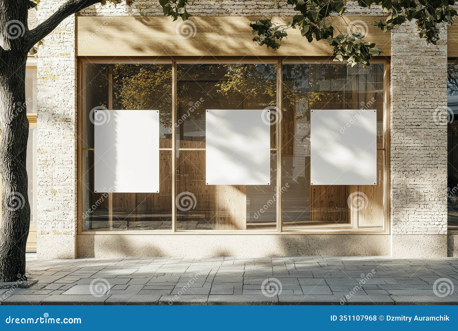 A Window Display with an Unmarked Sign, Suitable for Acting As a ...
