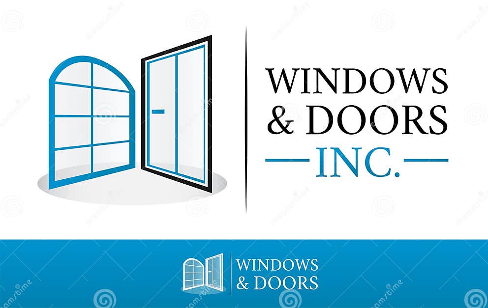Window and Door Logo stock vector. Illustration of abstract - 180989964
